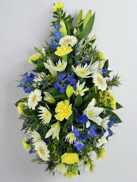Mixed Flower Teardrop Spray-From – Amaryllis Floral Design