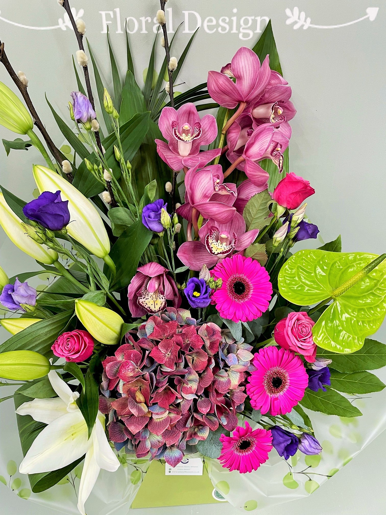 Premium Range Individually Made (Modern Front Facing Style Bouquet ...